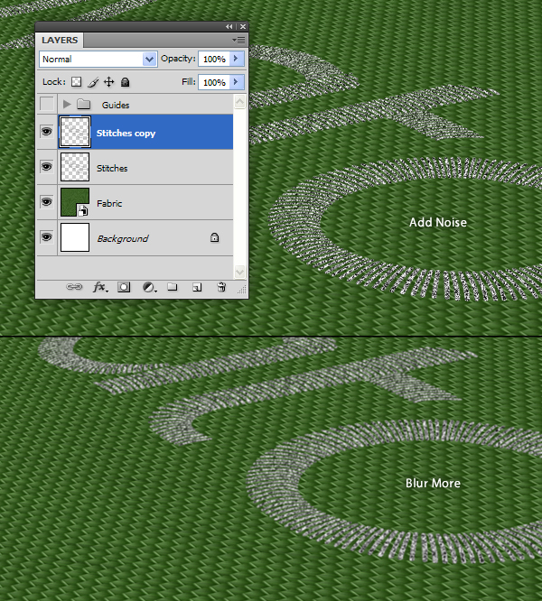 PotShop : Create a Stitched Text Effect for an iPad Wallpaper